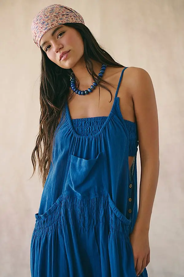 Free People Ani Overall Set - Poseidon