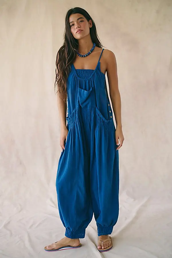 Free People Ani Overall Set - Poseidon
