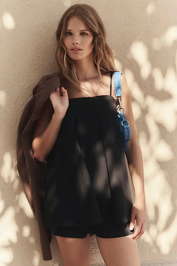 Free People Just Because Short Set - Black