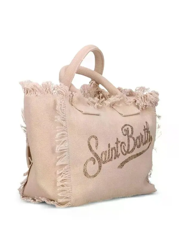 MC2 SAINT BARTH Mini Colette Frayed Tote Bag - Pink