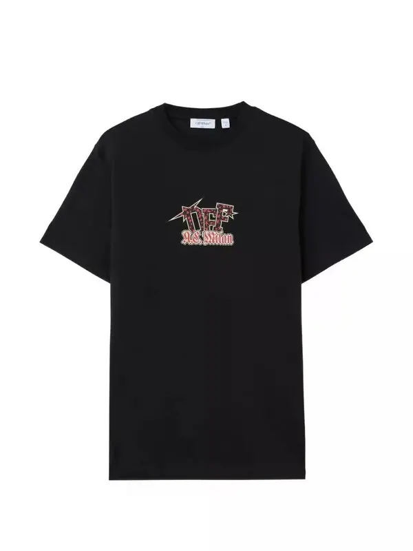 Off-White X Ac Milan Arrow-print T-shirt