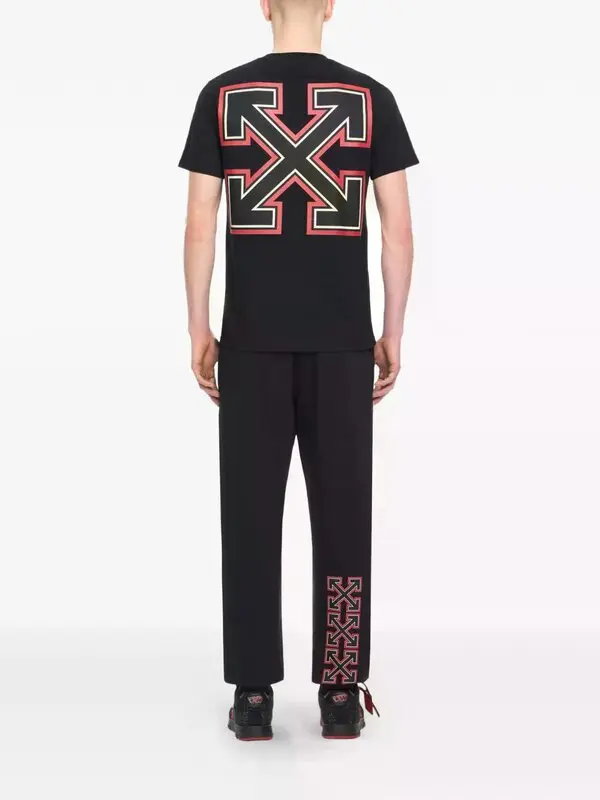Off-White X Ac Milan Elasticated-waistband Track Pants