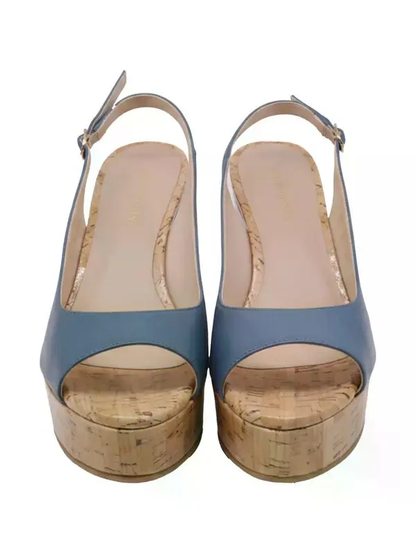 STUART WEITZMAN Riveria Slingback Wedge Sandals