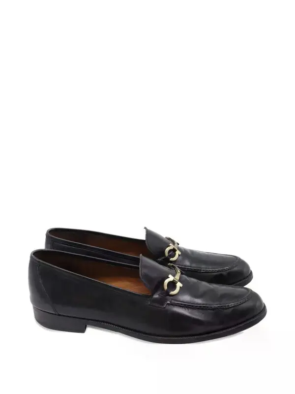FERRAGAMO Gancini Leather Loafers