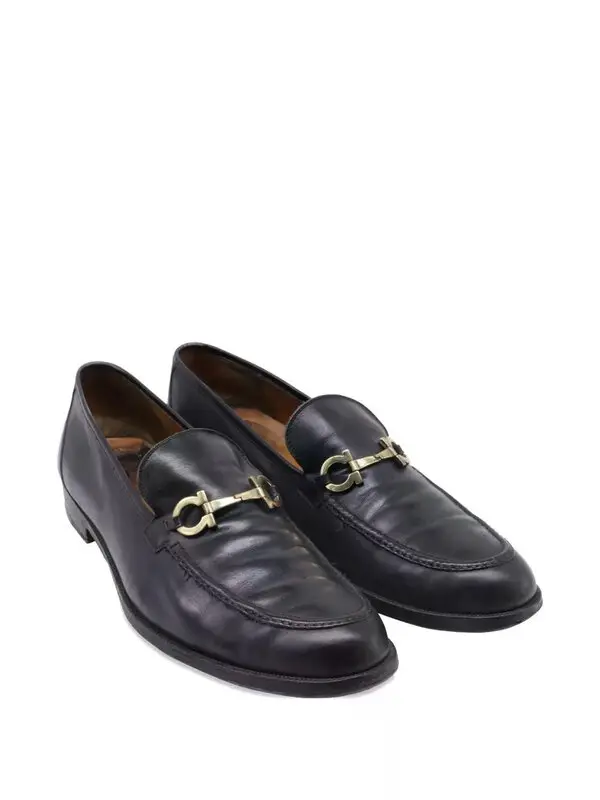 FERRAGAMO Gancini Leather Loafers