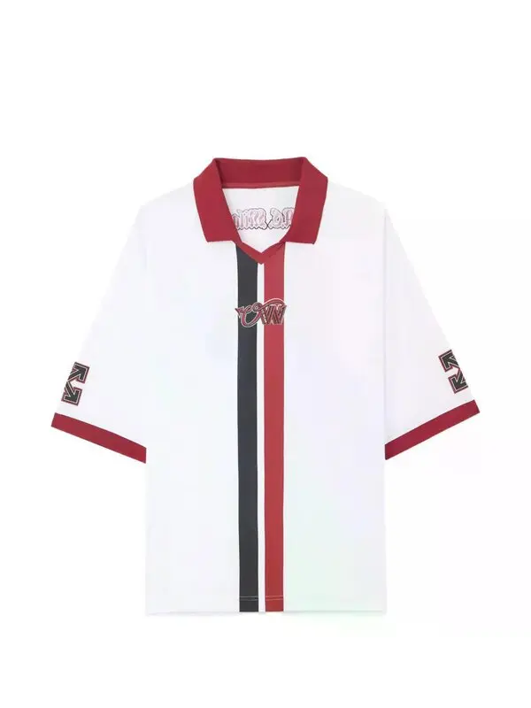 Off-White X Ac Milan Polo-collar T-shirt