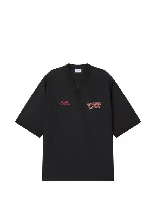 Off-White X Ac Milan Logo-print T-shirt