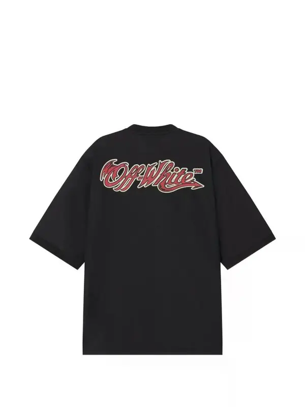 Off-White X Ac Milan Logo-print T-shirt