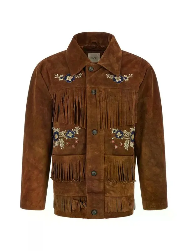 FOUND Fringed Embroidered Jacket