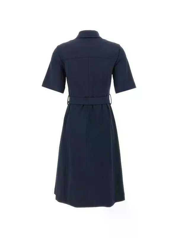 KAOS Belted Shirt Dress - Blue