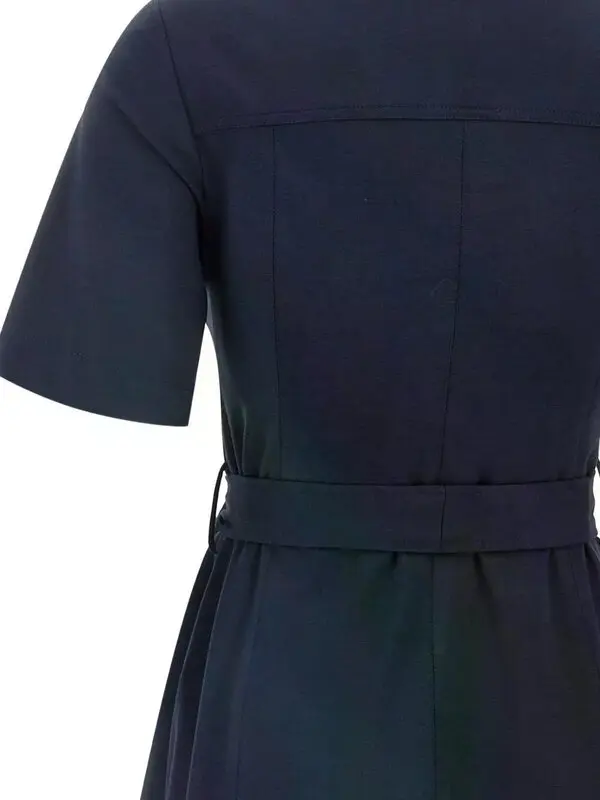 KAOS Belted Shirt Dress - Blue