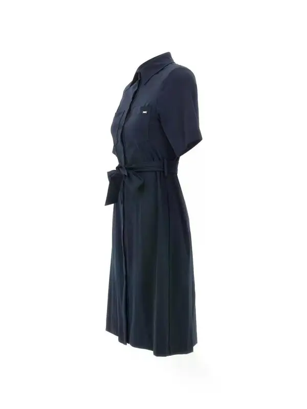 KAOS Belted Shirt Dress - Blue
