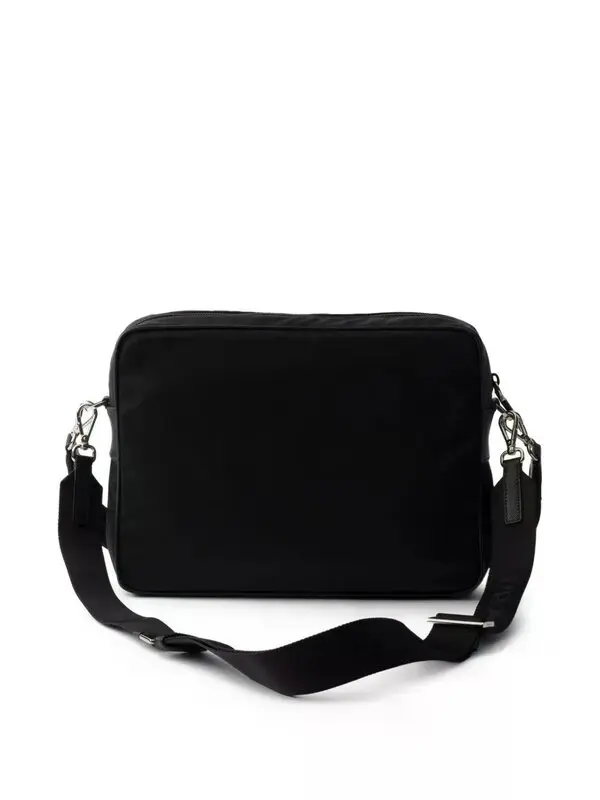 Prada Re-nylon Triangle-logo Shoulder Bag - Black