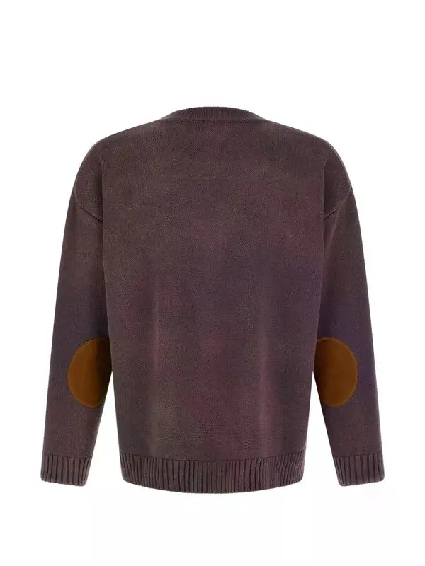 FOUND Jacquard-pattern Horse Cardigan - Brown