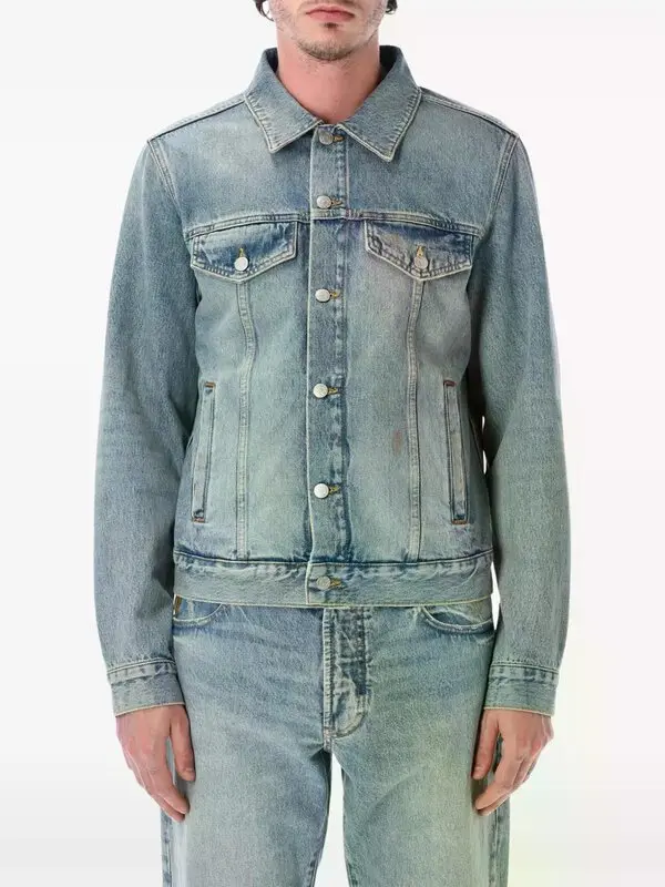 Emporio Armani Faded Effect Denim Jacket