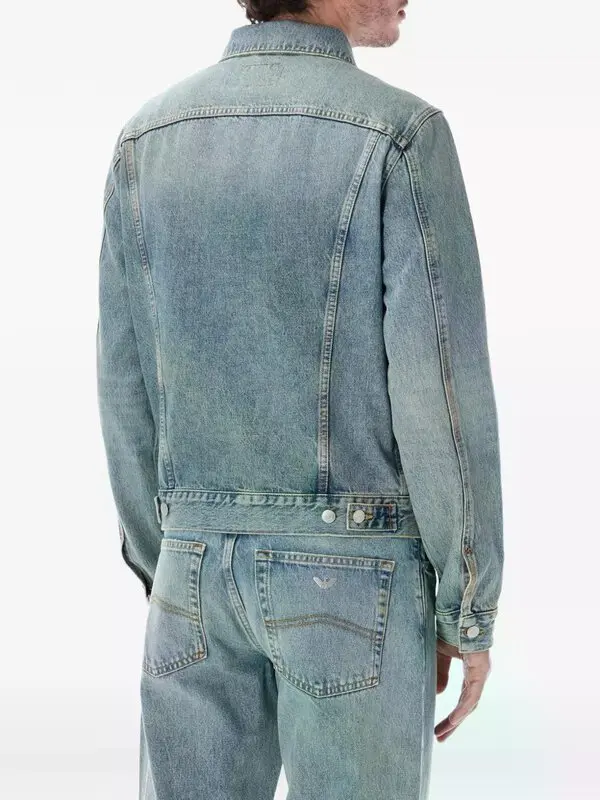 Emporio Armani Faded Effect Denim Jacket