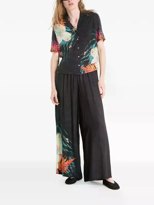 Desigual Tropical Fluid Palazzo Pants