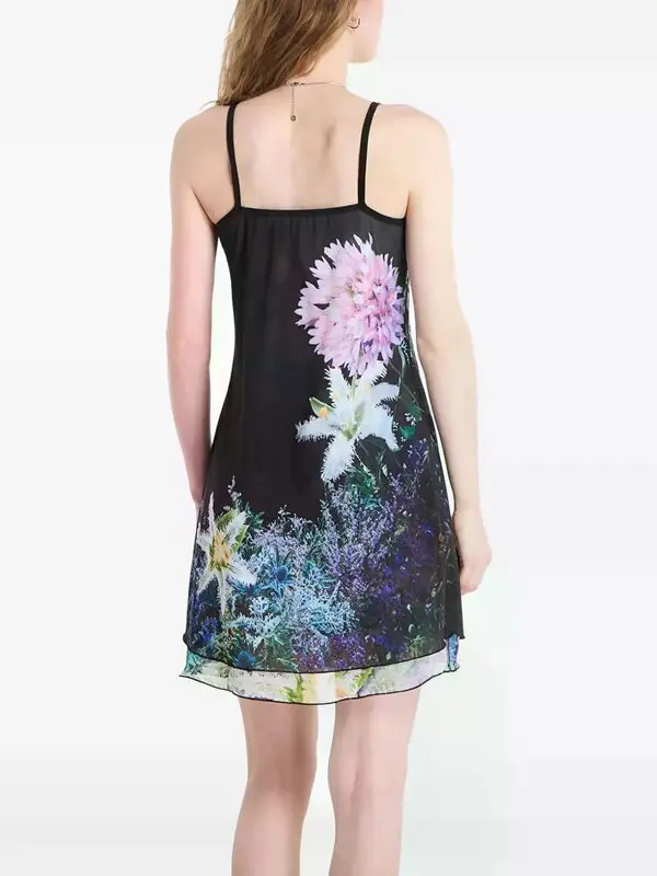Desigual Floral-print Layered Mini Dress
