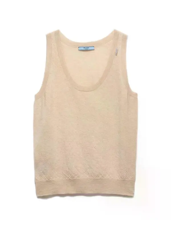 Prada Cashmere Tank Top - Neutrals