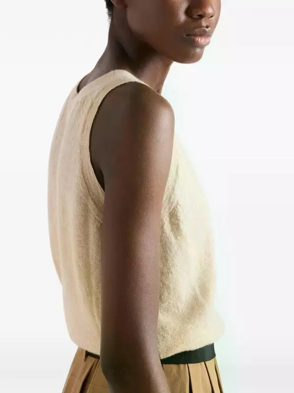 Prada Cashmere Tank Top - Neutrals
