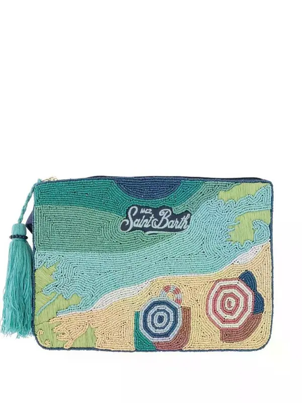 MC2 SAINT BARTH Beaded Beach-motif Clutch