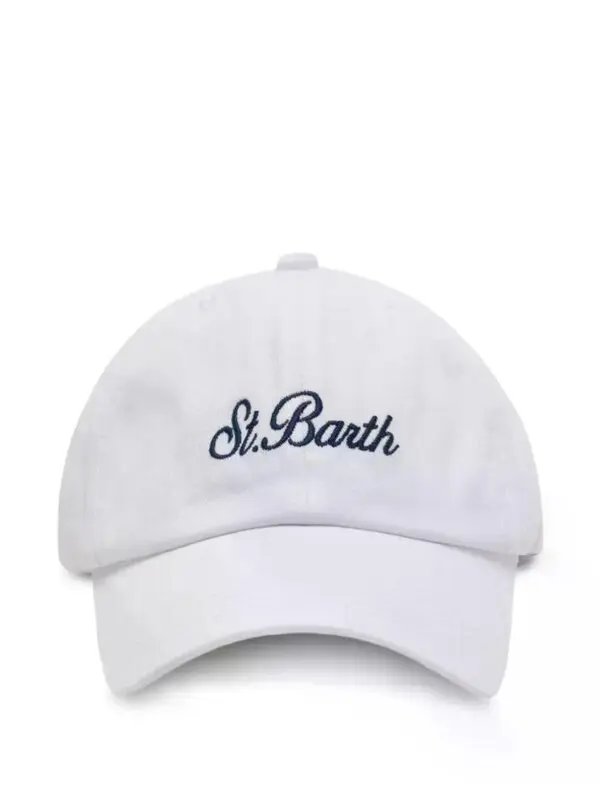 MC2 SAINT BARTH Logo-embroidered Baseball Cap - White