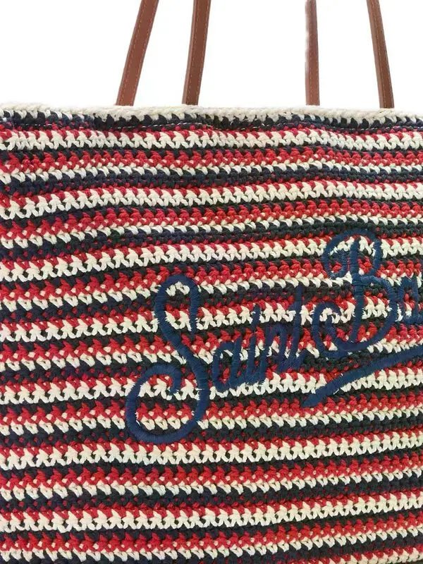 MC2 SAINT BARTH Striped Crochet Tote