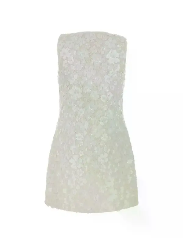 Michael Kors Sequin-embellished Floral-appliqué Dress