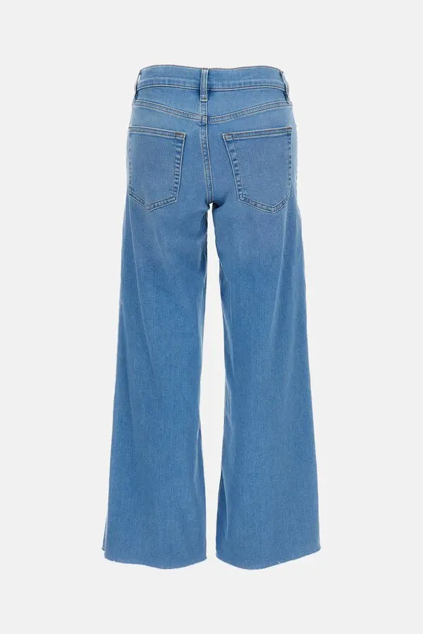 FRAME Jeans Low Rise Le Slim Palazzo - Azzurro