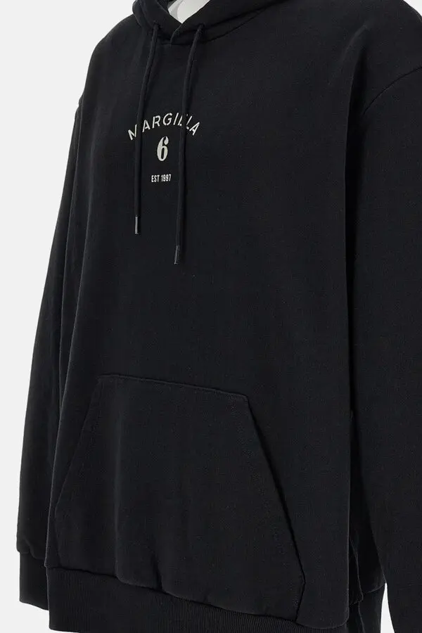 MAISON MARGIELA Cotton Hoodie - Nero