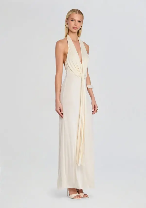 SEROYA Kayla Maxi Dress - Eggshell