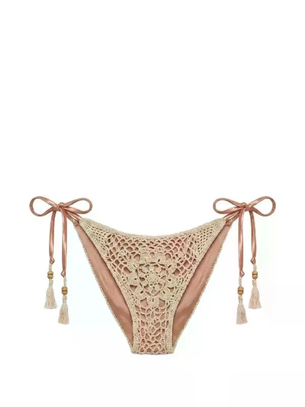 DEL MAAR Libi Crochet-knit Bikini Bottoms - Orange