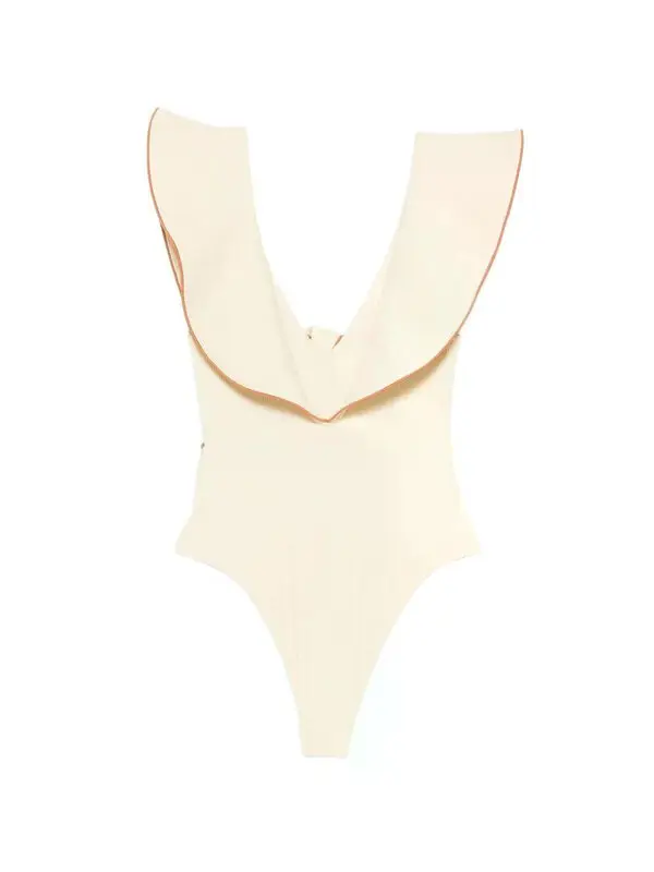 Johanna Ortiz Crinkle Ruffled-detail Swimsuit