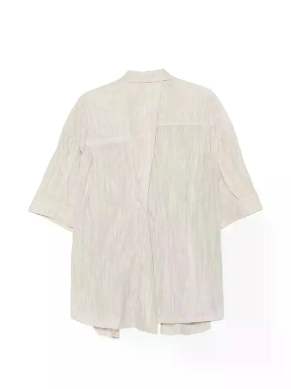 SONGZIO Polyptych Crinkled Texture Shirt