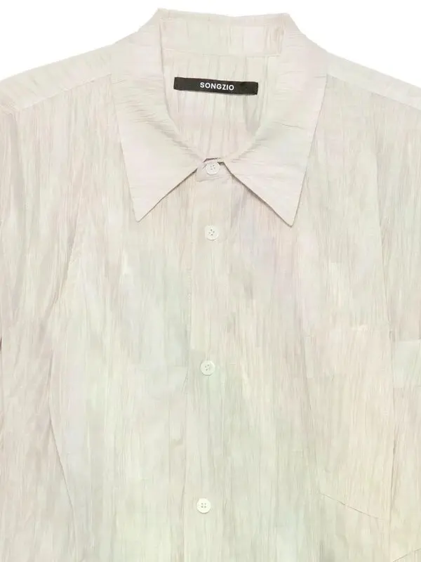 SONGZIO Polyptych Crinkled Texture Shirt