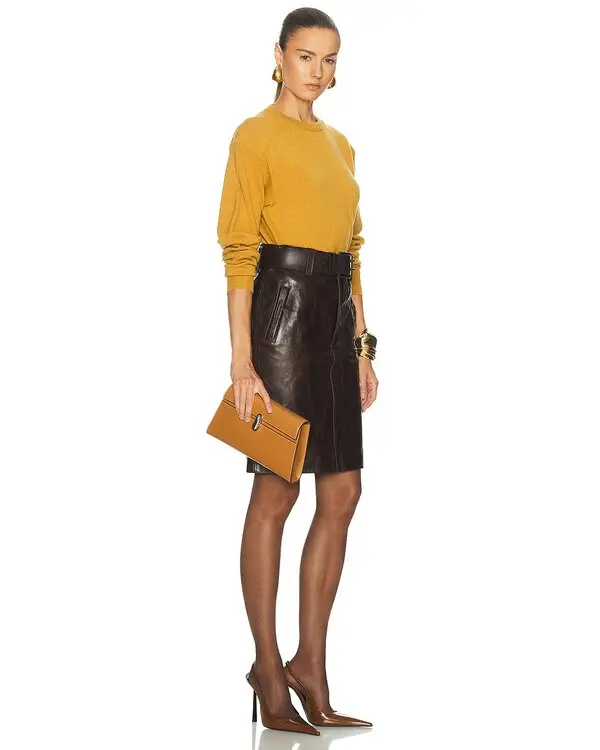 Savette Symmetry Shoulder Bag - Saddle