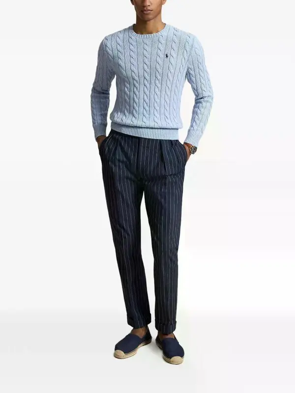 Polo Ralph Lauren Signature Polo Pony Motif Sweater - Blue