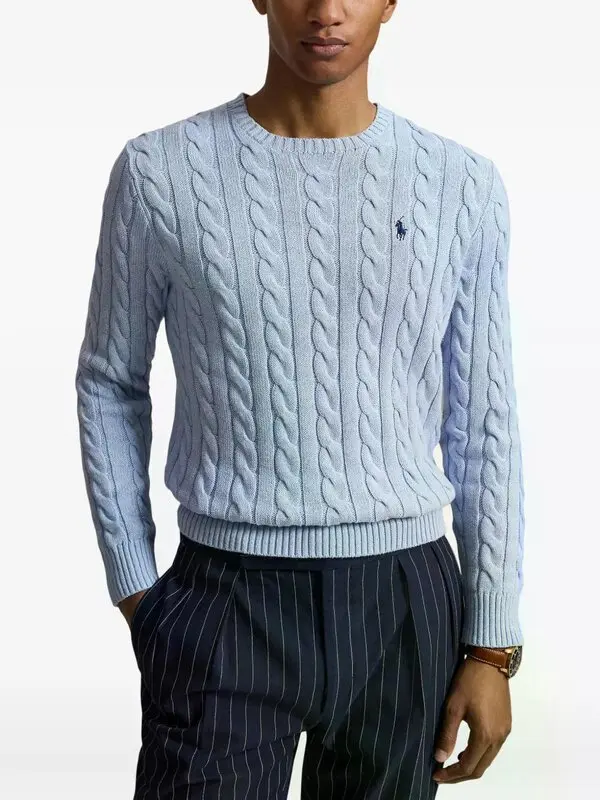Polo Ralph Lauren Signature Polo Pony Motif Sweater - Blue