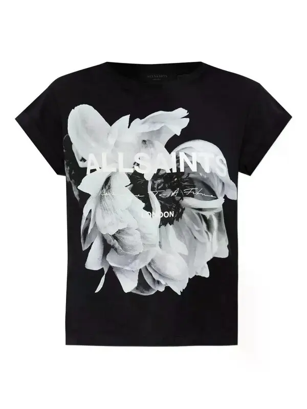 ALLSAINTS Floral-print T-shirt - Black