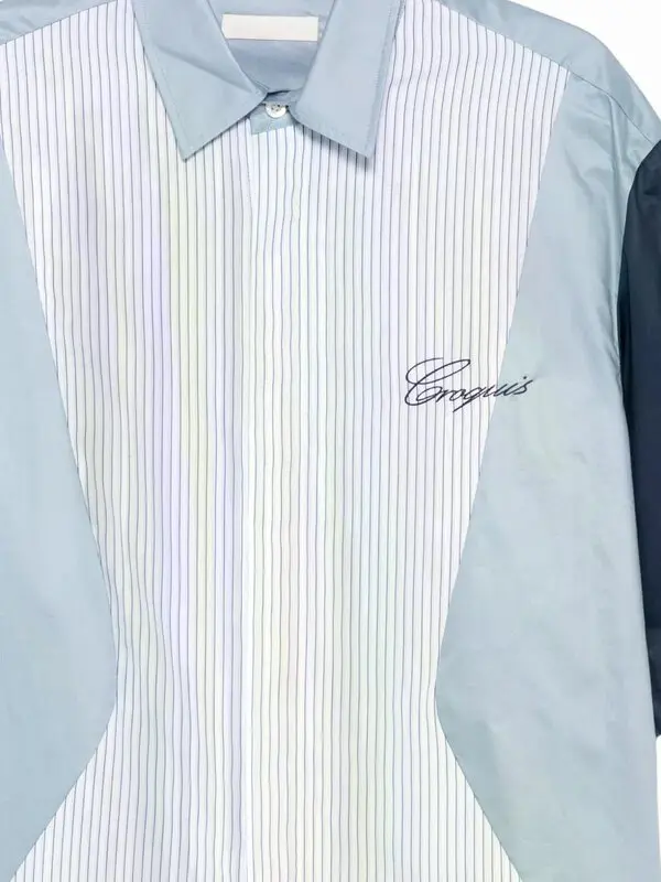 CROQUIS Flap Pocket Striped Shirt