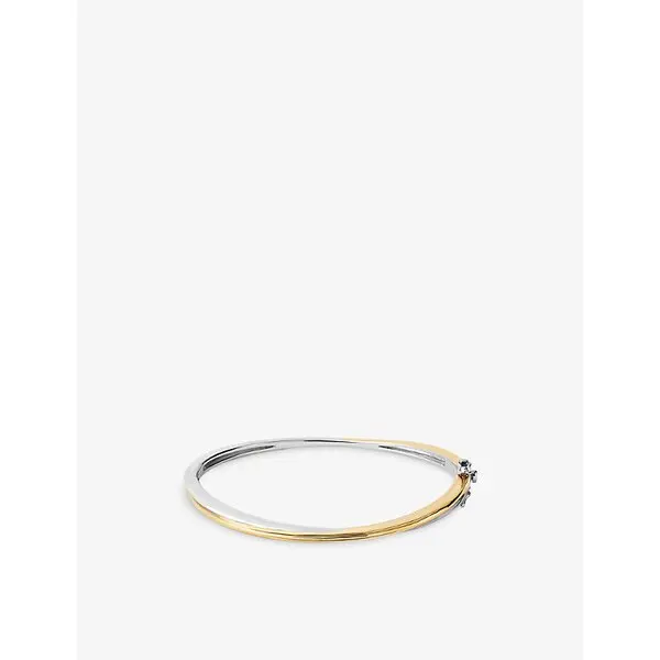 Astley Clarke Aurora Weave Bangle - Yellow Gold Vermeil