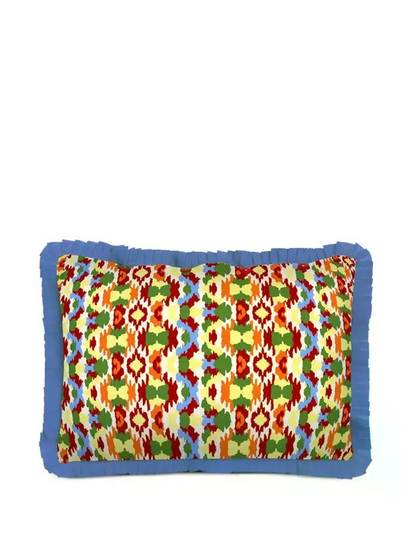 LISA CORTI Taquikat Cotton Cushion Cover - Brown
