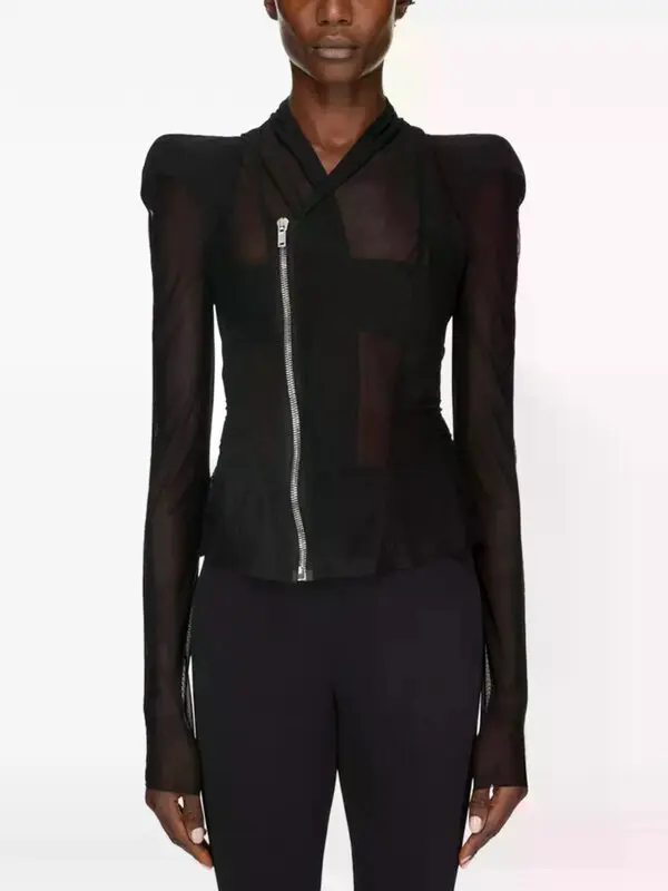 Rick Owens Princess Sheer Jacket - Black
