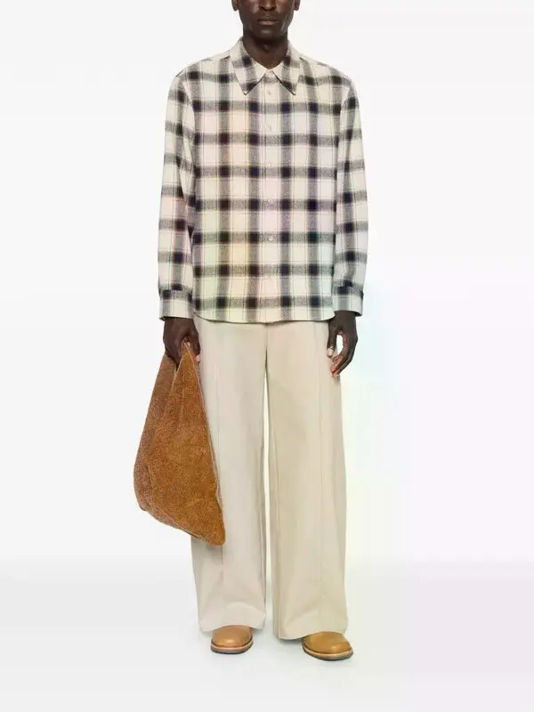 Séfr Wes Check-pattern Long-sleeve Shirt