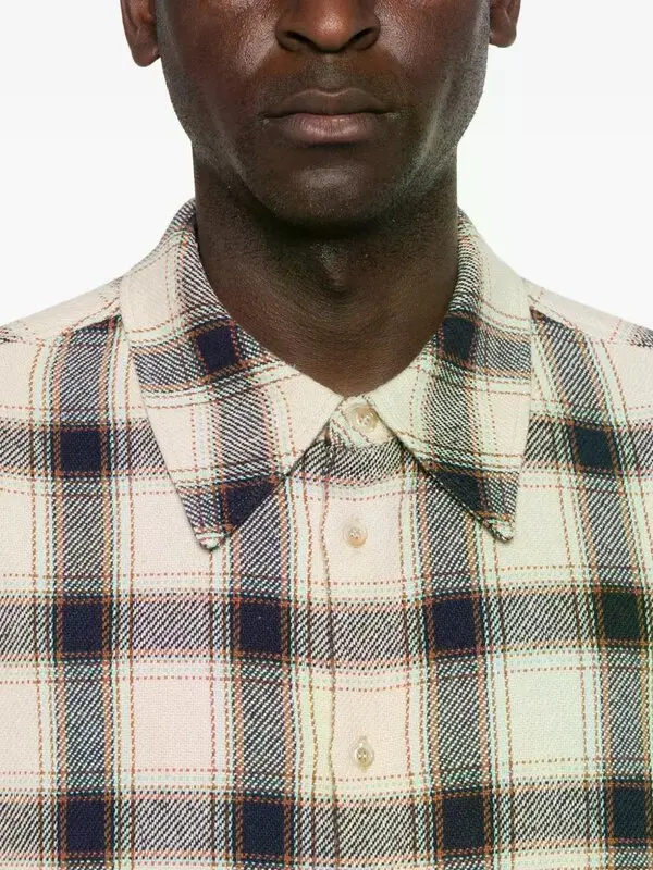 Séfr Wes Check-pattern Long-sleeve Shirt