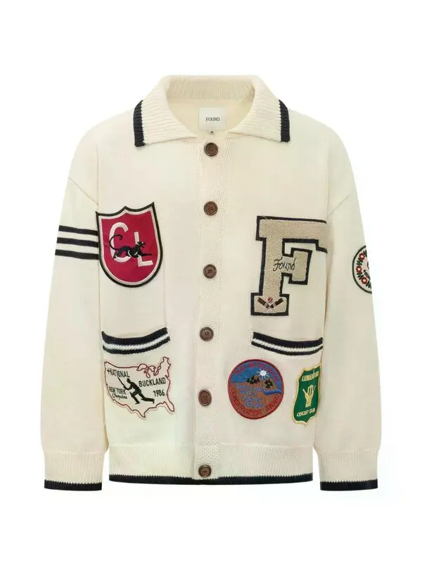 FOUND Varsity Patch-detail Cardigan