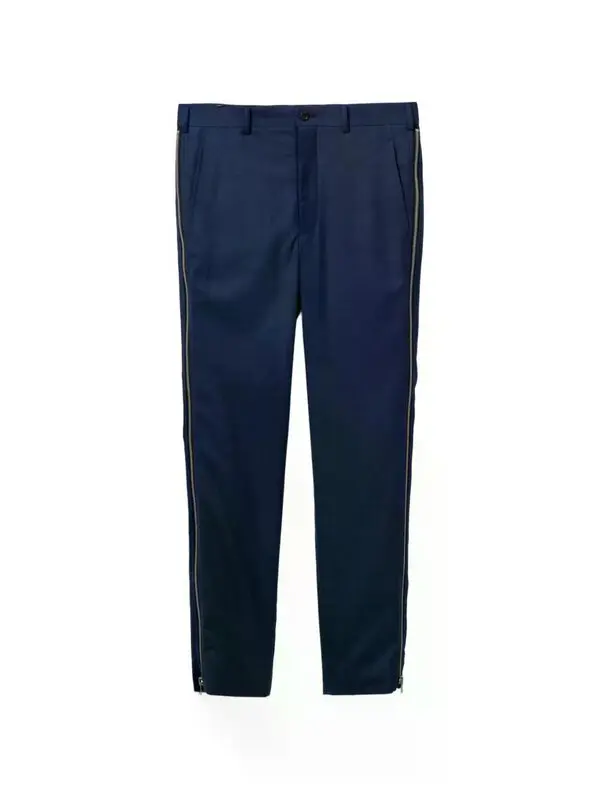 Comme Des Garçons Side-opening Trousers - Blue