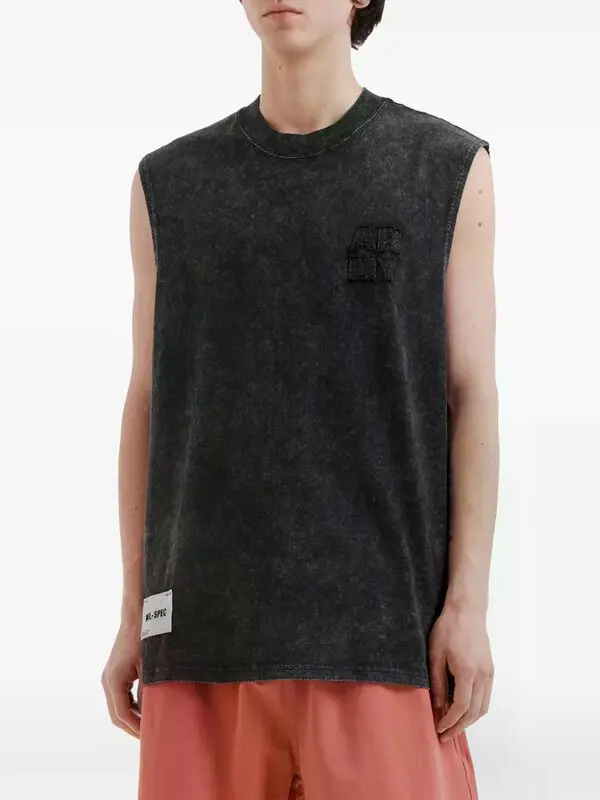 Izzue Sleeveless Crew Neck T-shirt - Grey