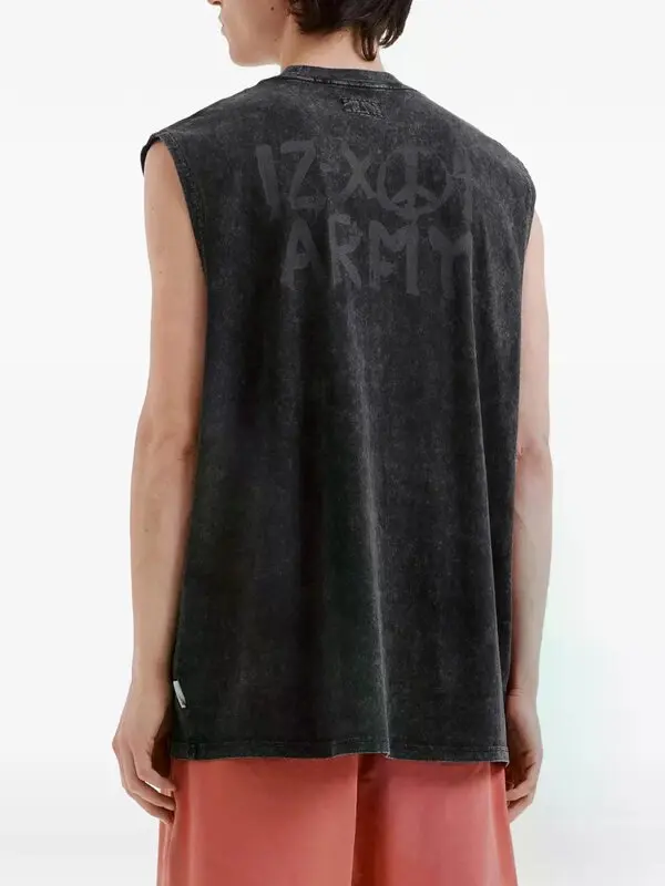 Izzue Sleeveless Crew Neck T-shirt - Grey