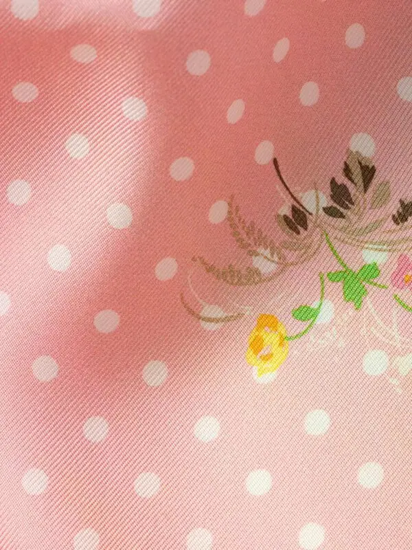 Prada Printed Silk Twill Scarf 55 - Pink
